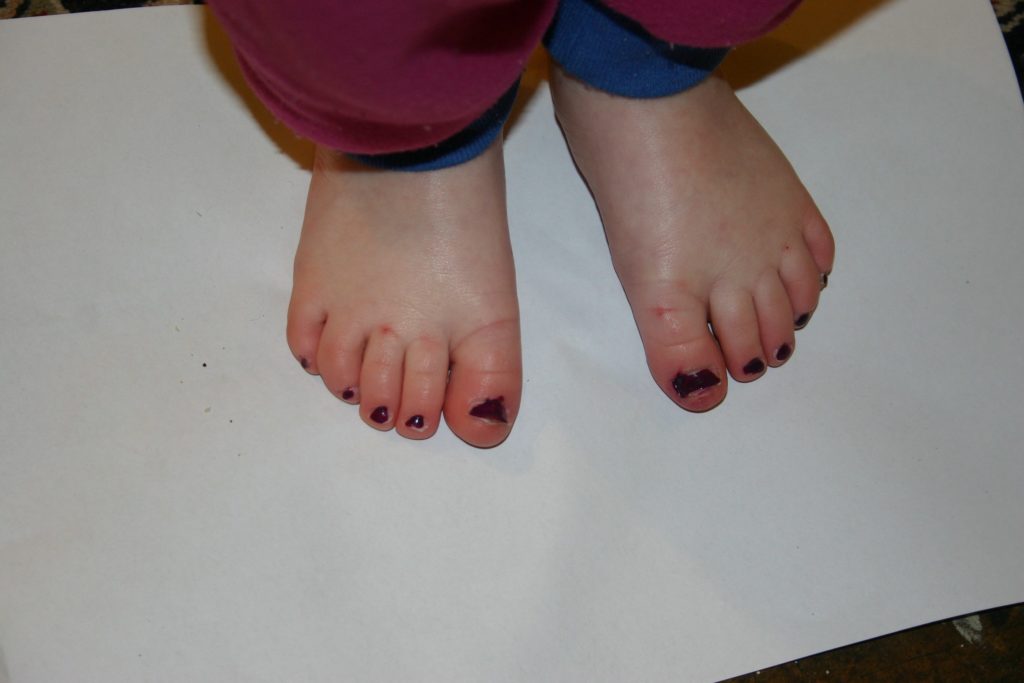 Coloured toes please mummy – Mummy To Twins Plus One