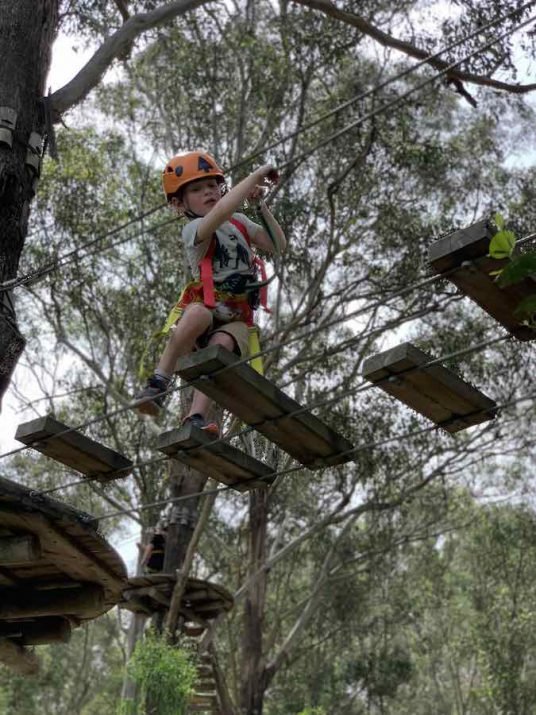 Climbing at Treetops Adventure Western Sydney – Mummy To Twins Plus One